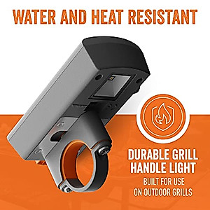Yukon Glory Bright BBQ LED Grill Handle Light, Patent Pending Rechargeable LED Light Fits Most Outdoor Grills, Water + Heat Resistant, Perfect BBQ Grill Gift, BBQ Gift, Perfect for Blackstone & Weber