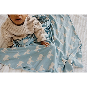 Copper Pearl Large Premium Knit Baby Swaddle Receiving Blanket Peanut