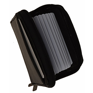 MARSHAL Genuine Lambskin Leather Accordion Wallet