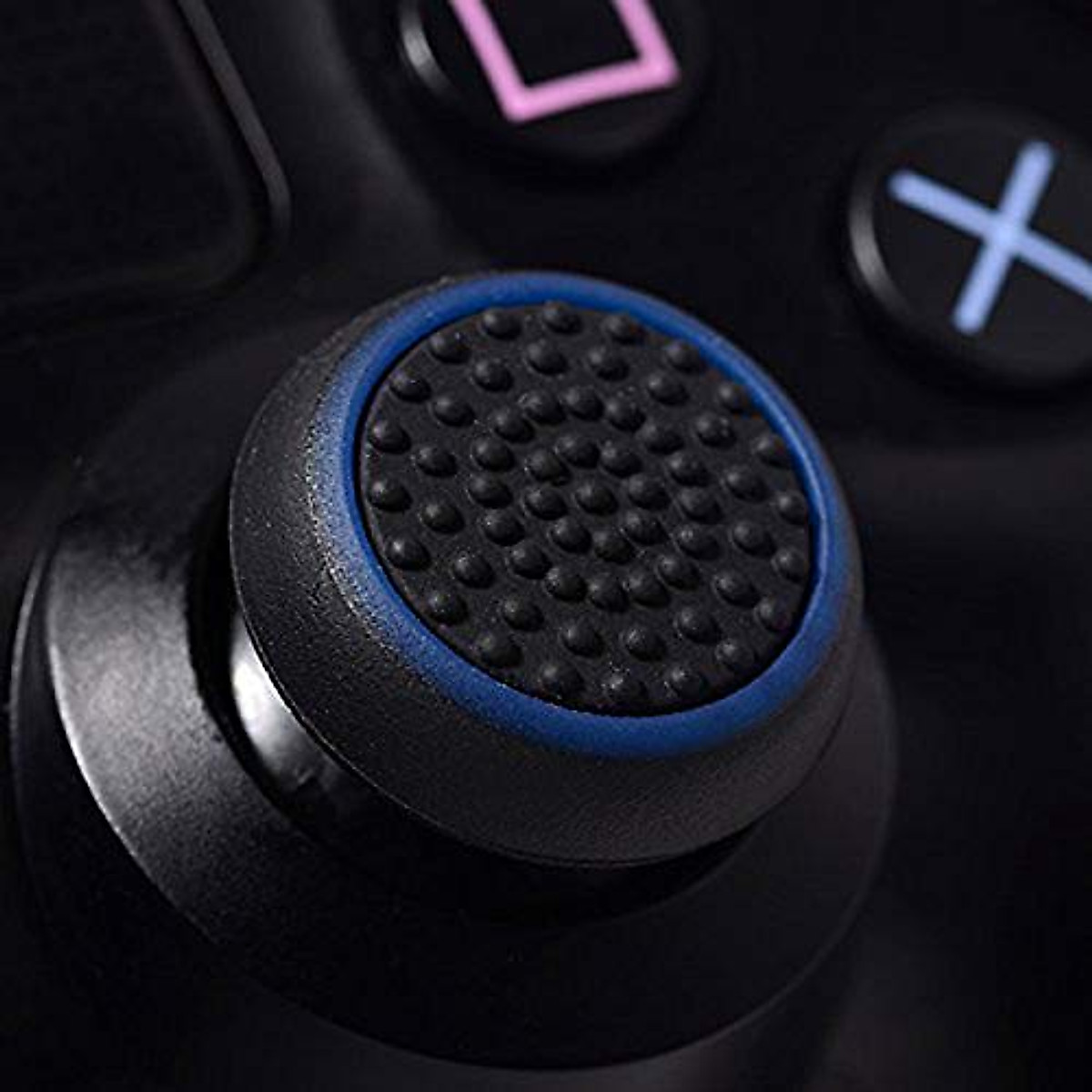 Liphontcta Thumb Grips Thumbstick Stick Joystick Caps for PS4 PS3 PS2 Xbox 360 Xbox one Analog Controller 2pcs (Blue)
