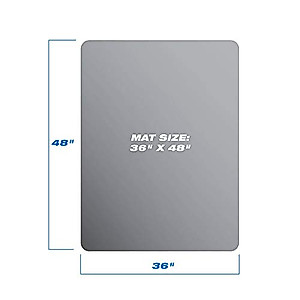 Kuyal Clear Chair mat for Hard Floors 36 x 48 inches Transparent Floor Mats Wood/Tile Protection Mat for Office & Home (36" X 48" Rectangle for Hard Floor)