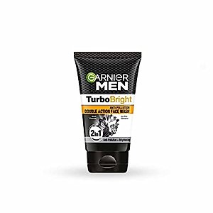 Garnier Men Power White Anti-Pollution Double Action Facewash, 100gm