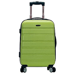 Rockland Melbourne Hardside Expandable Spinner Wheel Luggage, Lime, Carry-On 20-Inch