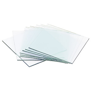 Huanyu 10 ohms ITO Indium Tin Oxide Conductive Coated Glass Low Resistance for Lab Use (30x30x1.1mm, 60)