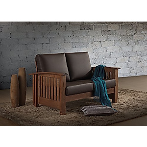 Baxton Studio 424-6901-AMZ Love Seats, Brown