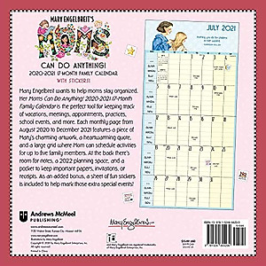 Mary Engelbreit Moms Can Do Anything! 17-Month 2020-2021 Family Wall Calendar