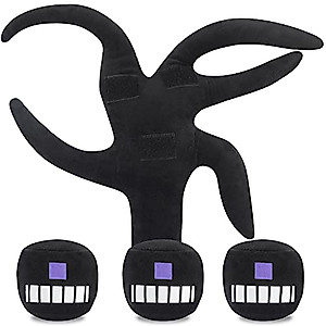 Black Withe Plush Suffed Animal Toy Pillow Character Dolls Birthday Festival Gifts for Kids