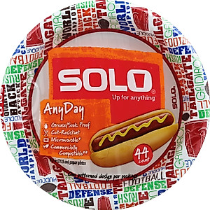 Solo 8 3/4 All Occasion Paper Plates, 44 Count