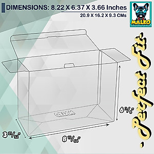 MALKO Protector Case Compatible with Funko Pop Albums Figures | 0.4 MM Thick Recyclable Plastic | 5 Pack