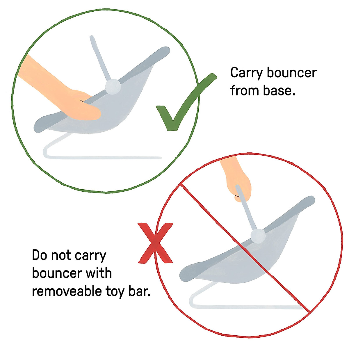 Ingenuity InLighten Baby Bouncer Infant Seat with Light Up -Toy Bar, Vibrations, Tummy Time Pillow & Sounds, 0-6 Months Up to 20 lbs (Twinkle Tails Bunny)