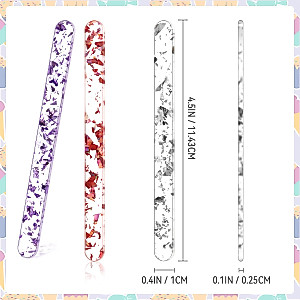 20 Pieces Reusable Acrylic Popsicle Sticks 4.5 Inch Popsicle Mold Sticks for DIY Ice Pop, Cake Pop,Candy Desert Making Crafts (Colorful)