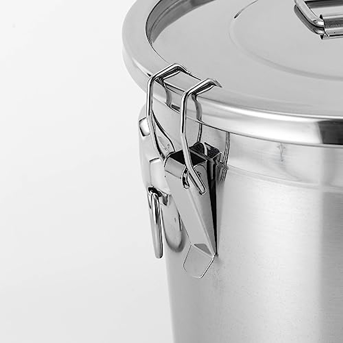 LyeXD 12L Stainless Steel Food Storage Containers with Lids Airtight, Food Grade Bucket, Kitchen Canisters for Countertop for Sugar, Flour, Tea, Rice, Grains, Oil