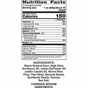 Food Should Taste Good, Multigrain Tortilla Chips, Gluten Free, 11 oz