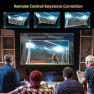 4K Projector - MECOOL KP1 TV Projector 15000L 700Ansi Native 1080P, 240" Display, 5G WiFi and Chromecast, Built-in Netflix, YouTube UHD Video Home Theater TV Projector