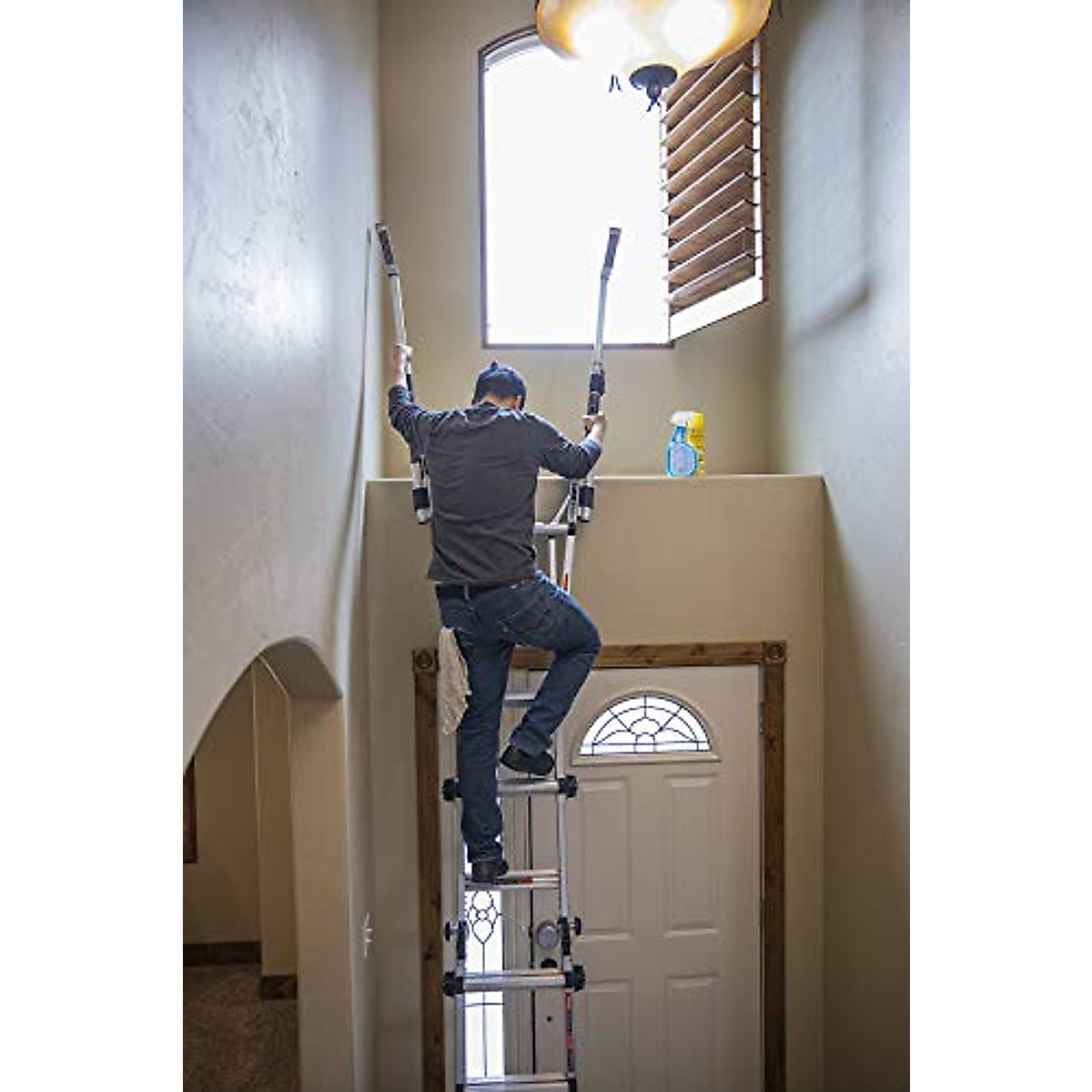 Little Giant Ladders, Epic, M17, 17 foot, Multi-Position Ladder, Aluminum, Type 1A, 300 lbs weight rating, (16817-818)