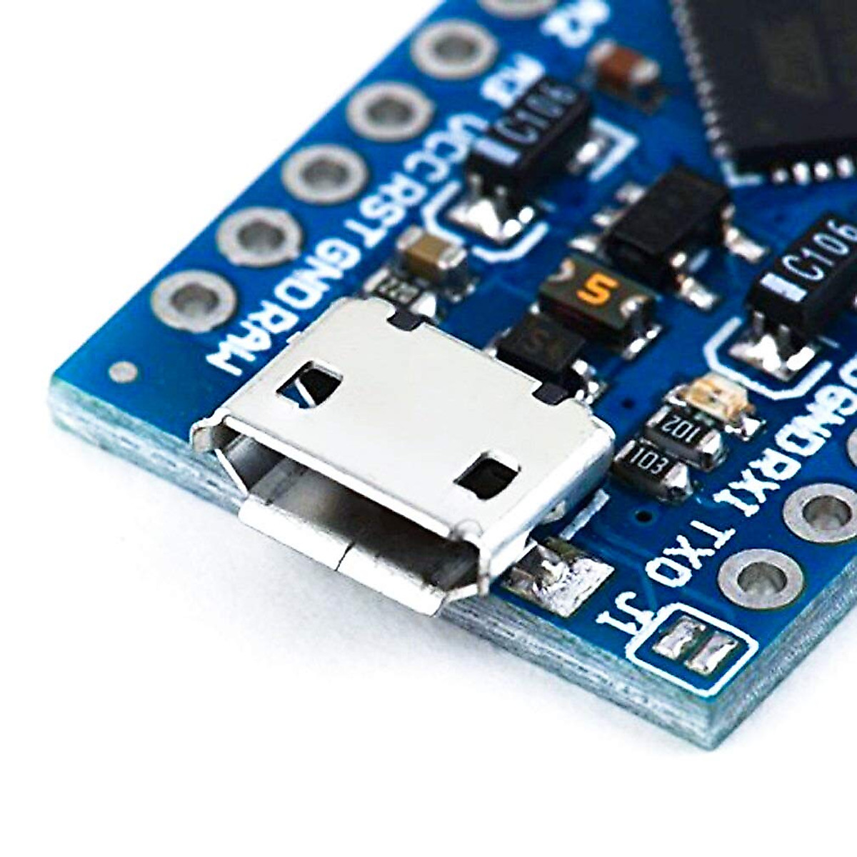 5PCS Pro Micro 5V 16MHz Module Board with 2 Row pin Header for Arduino Leonardo
