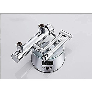 Basin Mixer Taps，Kitchen Taps，Kitchen Faucet Wall Mounted Single Handle Chrome Finish Brass Kitchen Tap Bathroom Sink Faucet Kitchen Foldable Bathroom Mixers