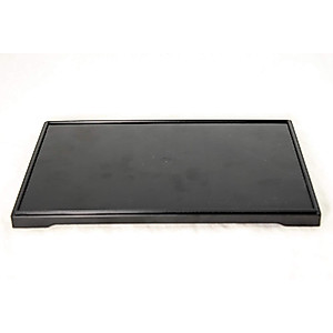 10" Japanese Rectangular Black Plastic Humidity Tray for Bonsai & House Plants