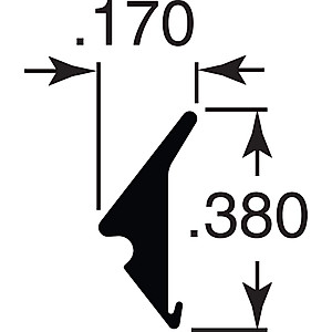 Prime-Line P 7768 Glass Glazing Spline, Gray Vinyl, 200 ft. (1 Roll)