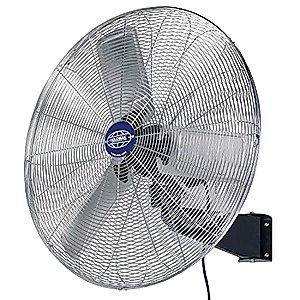 Global Industrial Deluxe Oscillating Wall Mount Fan, 30" Diameter, 1/2HP, 10,000CFM