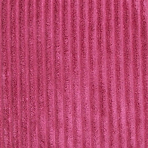 PILLOW DÉCOR Wide Wale Corduroy 18x18 Magenta Pink Throw Pillow