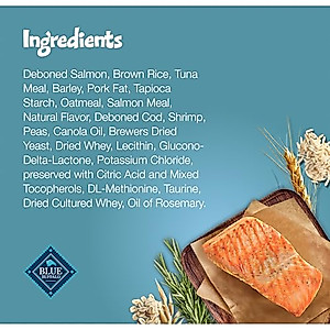 Blue Buffalo Bursts Crunchy & Creamy Cat Treats, Great for Training, Savory Seafood, 12-oz Tub