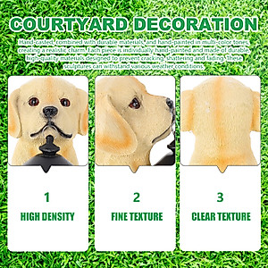 Solar Lights Outdoor Outside Solar Lights Solar Dog Lantern Simulation Resin Cartoon Animal Figurine with LED Light Outdoor Lighting Decor for Patio House Ornaments Home Decor