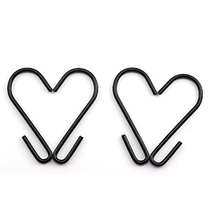 Ruiling 12-Pack Black Pot Rack S Shaped Hooks,3.5 Inch Universal S Hook Sturdy Hanging Hooks,for Kitchen Wares,Cookers,Pots,Pot Pad,Spoons Pans