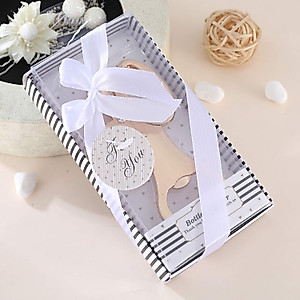 24PCS 40th Birthday Bottle Opener 40 Birthday Favors for Guests, 40th Gold Wedding Party Favors 40th High School Reunion Souvenir Gift for Guests (Black 40 Opener,24)