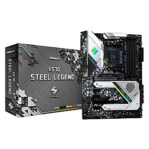 ASRock AM4/X570 Steel Legend/4DDR4/HDMI/DP/R45 Motherboard
