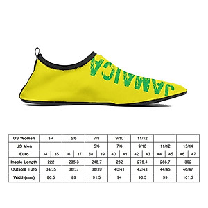 Unisex Jamaica Water Shoes Outdoor Beach Swimming Aqua Socks Quick-Dry Barefoot Shoes Surfing Yoga Pool Women Men