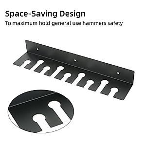 Fepinc Metal Wrench Holder, Hand Tool Organizer Wall Mount Storage Rack Organizer for Workshop, Shed, Garage (Wrench Holder)