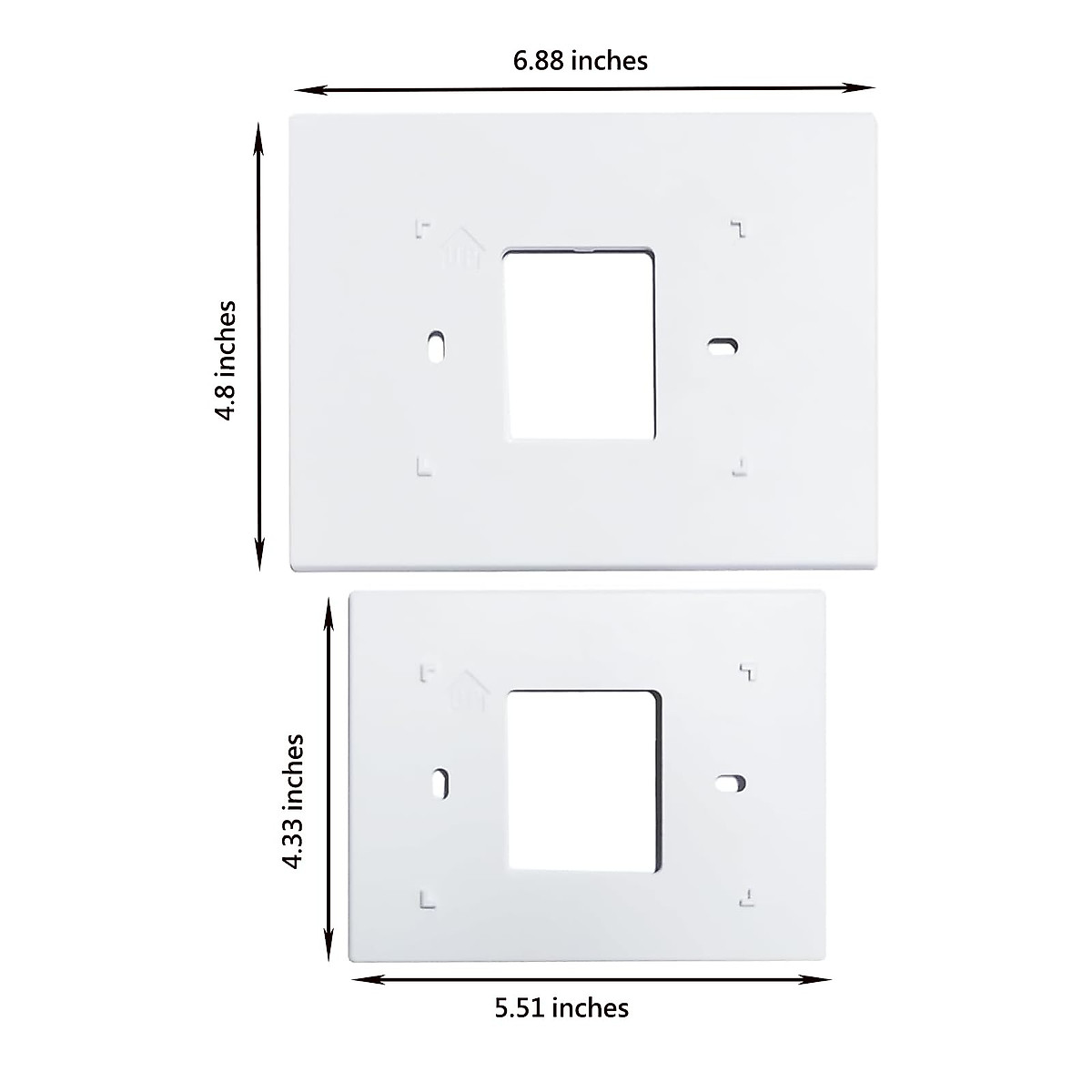 THP2400A1027W Thermostat Wall Plate Back Plate White Cover Assembly (1)