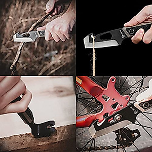 REAPR 11015 Versa TAC Wrecking Bar, Tactical Multitool Pry Bars for Demo, EDC, and Survival Gear, Nail Puller Tool w/Ripper Hook, 4" Blade Head, and More