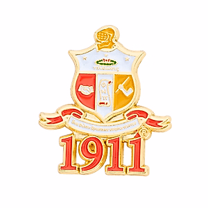 Desert Cactus Kappa Alpha Psi Lapel Pin Enamel Greek Letter Fraternity Formal Wear Blazer Jacket Nupe (Crest Over Year)