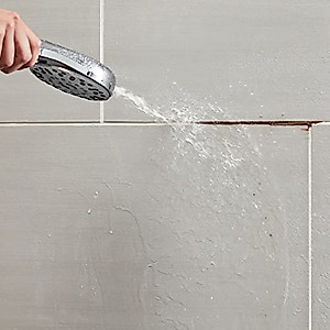 Waterpik ShowerClean Pro Hand Held Shower Head High Pressure Rinser With Built-in Power Jet Wash Shower Cleaner In Chrome, QCW-763ME