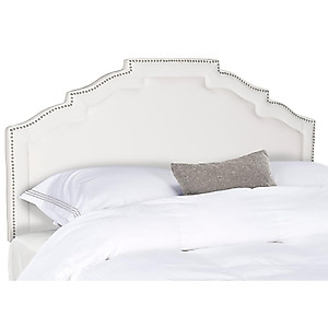 Safavieh Mercer Collection Alexia Linen Headboard, Queen, White