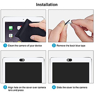 MOSISO Webcam Cover Slide, 0.027 inch Sliding Blocker Laptop Camera Cover Lens Blocker Shell Sticker Compatible with MacBook Air/Pro/Tablet/Notebook Ultra Thin Privacy Security Protector(2 Pack)