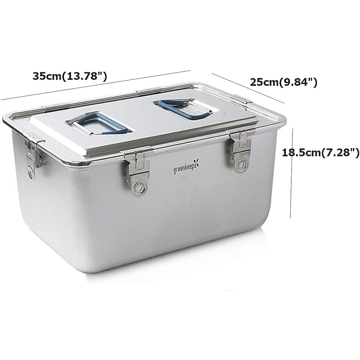 Greenkeeps All Stainless Steel Storage Airtight Food Container with Lid (11.5L (389 Oz))