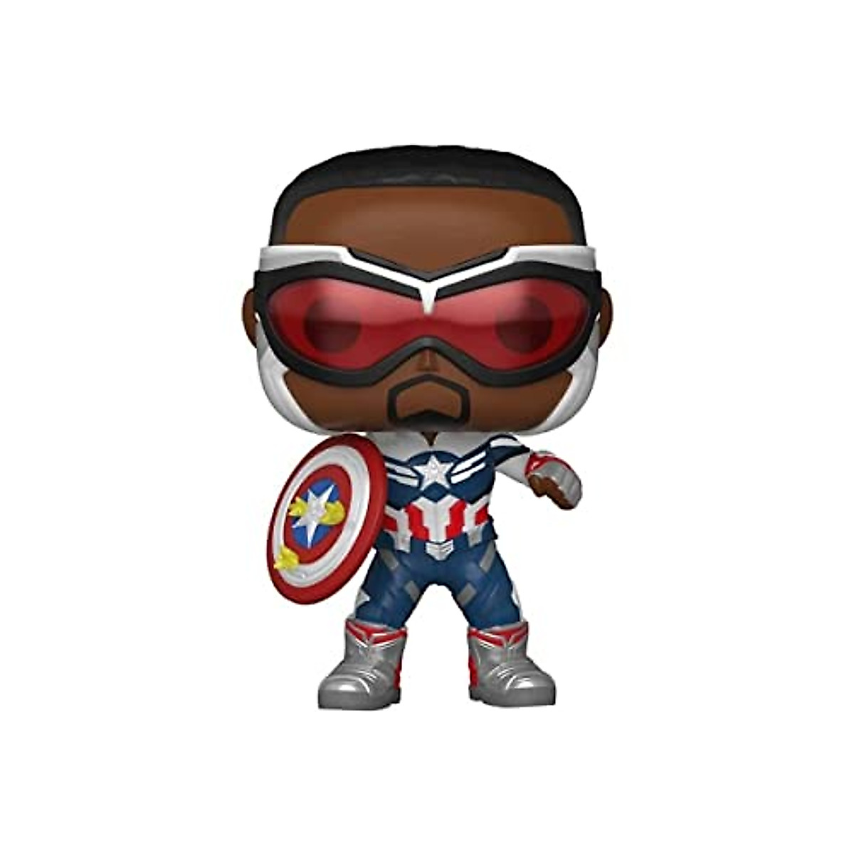 Funko Pop! Marvel: Year of The Shield - Captain America (Sam Wilson) with Shield, Amazon Exclusive