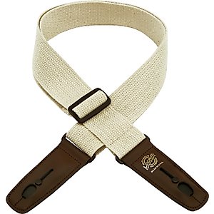 Lock-It Straps LIS 049C2-NAT/BRN Guitar Strap - Natural
