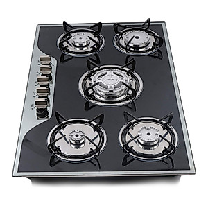 30-Inch 5-Burner Gas Stove Built-In Stove Stove Kitchen LPG/Natural Gas Is Easy To Clean Used To Meet Various Cooking Needs