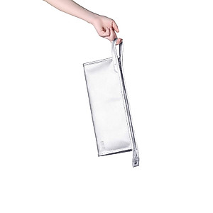 Buwico PU Leather Travel Case Portable Storage Bag for Dyson Airwrap Styler/Dyson Supersonic Hair Dryer, Waterproof Anti-scratch Dustproof Shockproof Protection Organizer Travel Gift Case (Black)