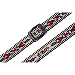 Levy's Leathers 1/2" Jacquard Weave Mandolin/Ukulele Strap with Dual Leather Strap Pin Ends. Adjustable to 50" (MJ19UKE-003)