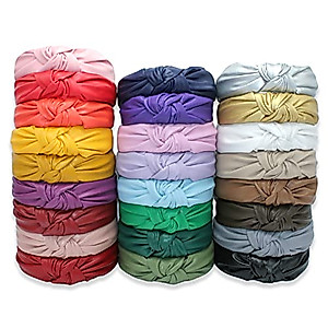 YETASI Headbands for Women Black Trendy Head bands for Women's Hair Leather Knotted Headband for Women is a Top Knot Womens Headbands Fashion Designer