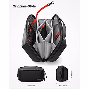 tomtoc Bundle Set Travel Backpack 40L & Electronic Organizer Accessory Tech Pouch