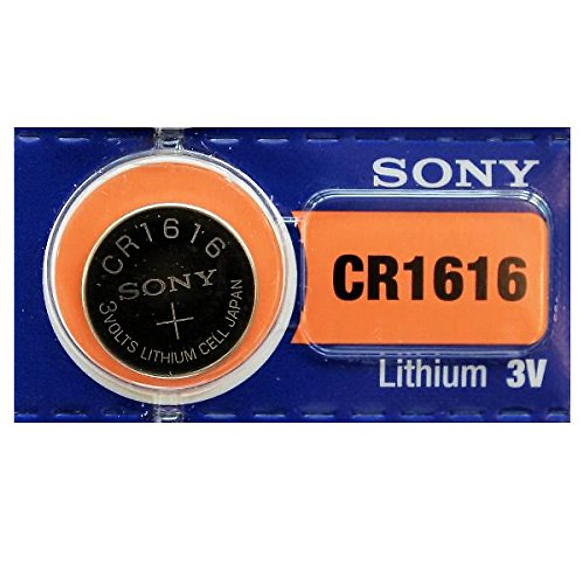 Sony CR1616 3 Volt Lithium Coin Battery On Tear Strip (Pack of 5)
