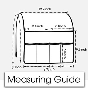 Joywell Armchair Caddy for Couch Remote Control Holder Recliner Armrest Organizer Non Slip Sofa Arm Chair Caddie with 6 Pocket Storage for Magazine, Tablet, Phone, iPad, Chocolate