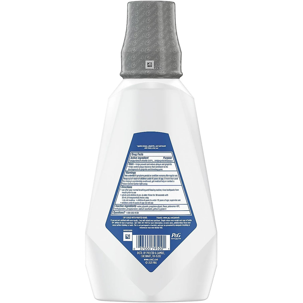 Crest Gum Care Mouthwash (Cool Wintergreen, 1 L/33.8 Fl Oz)