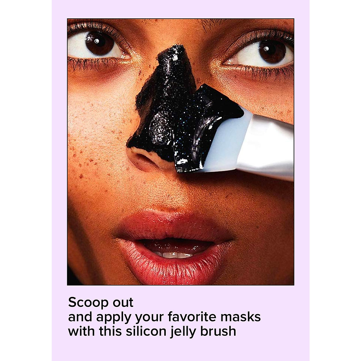 I DEW CARE Soft Facil Tool - Silicone Face Mask Brush | Wash Off, Applicator, Skin Care Spatula, Cruelty-free, Hygienic, Compact Size